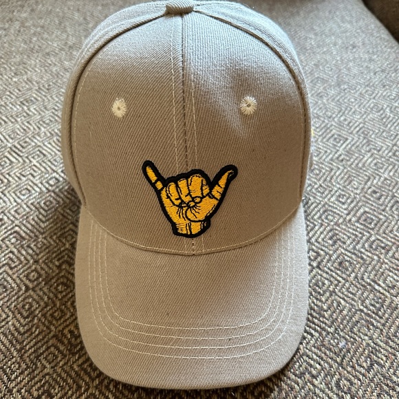 Accessories | Hang Loose Hat Shaka Cap New Tan With Gold Hand | Poshmark